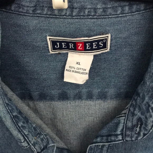 Jerzees | Shirts | Mens Jerzees Denim Shirt | Poshmark